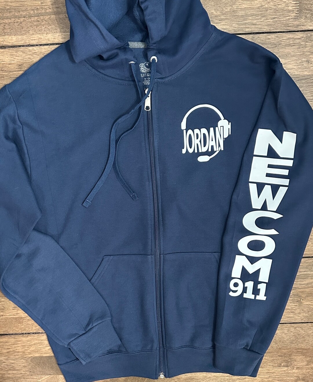 911 Police Dispatcher Personalized Zipper Hoodie Jacket/ Dispatcher ...