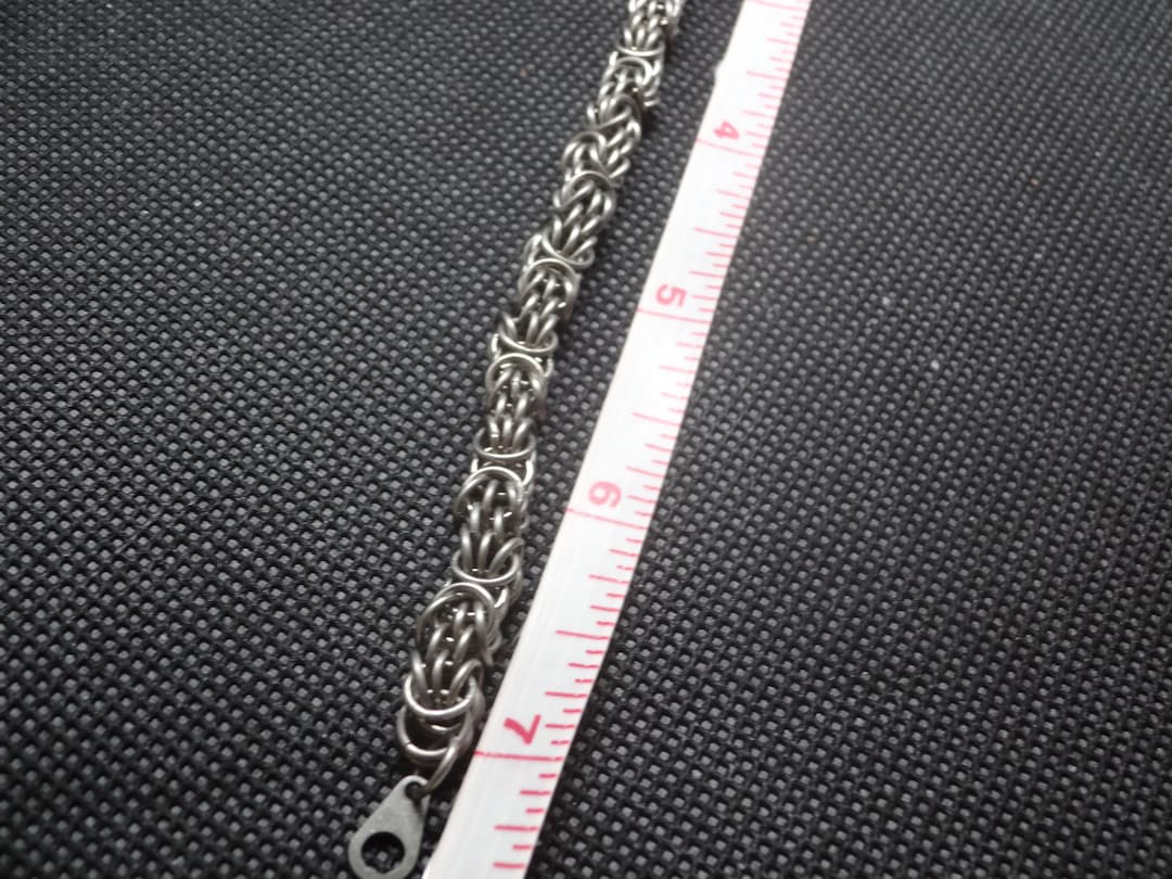 Titanium Trizantine Chain Mail Bracelet - Etsy