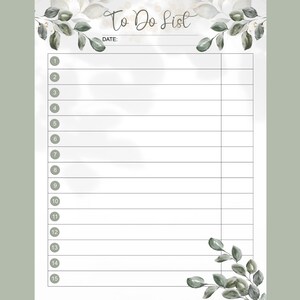Green Floral Digital Planner - Etsy