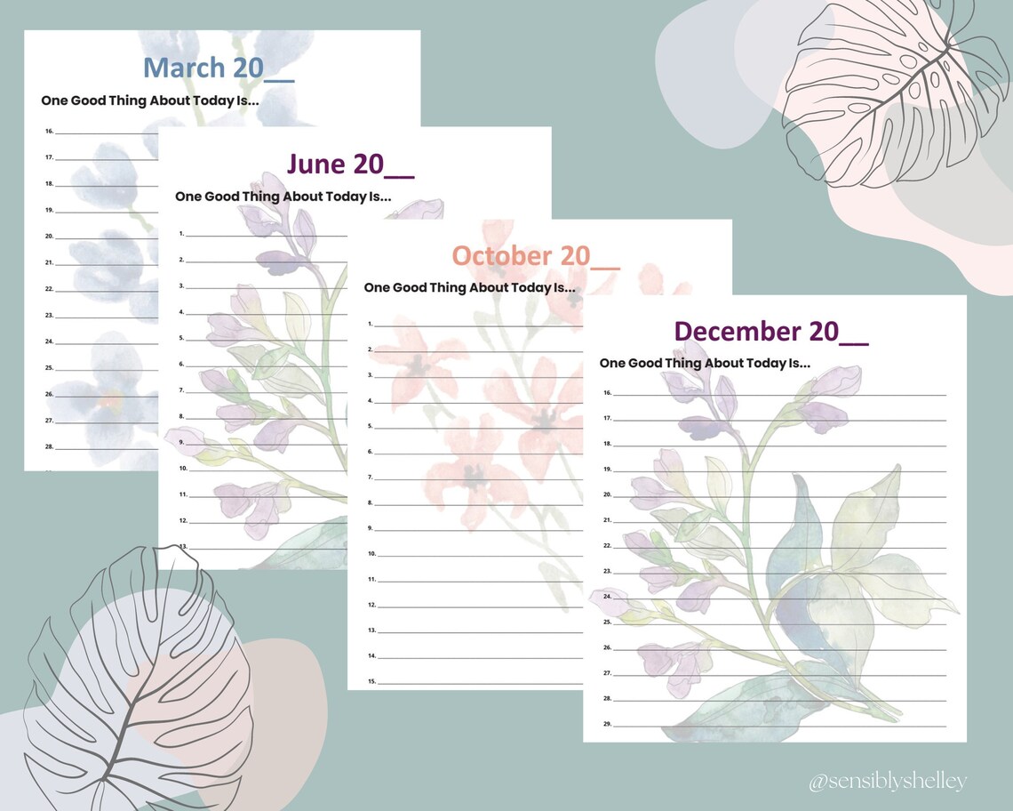 One Good Thing A Day Journal - Etsy