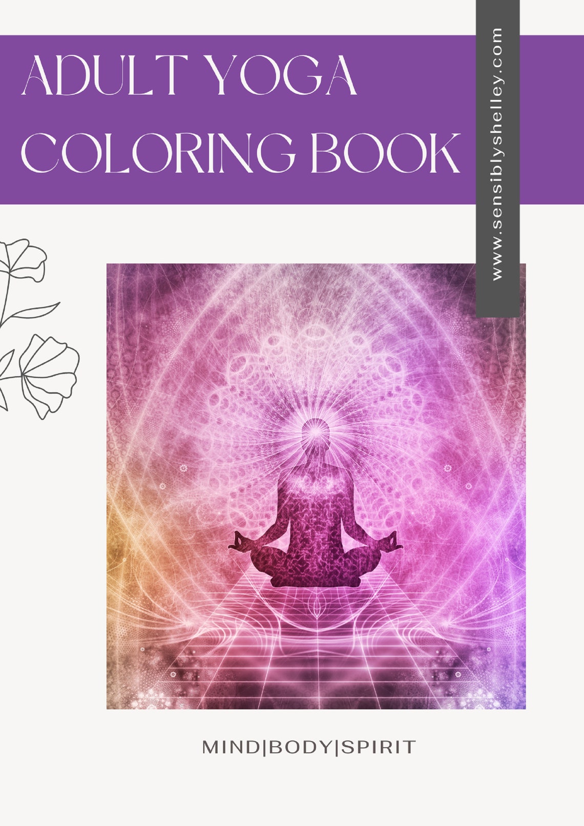 Adult Yoga Coloring Book - Etsy