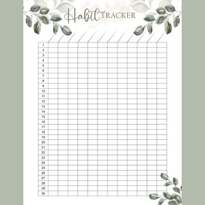 Green Floral Digital Planner - Etsy
