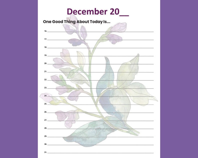 One Good Thing A Day Journal - Etsy