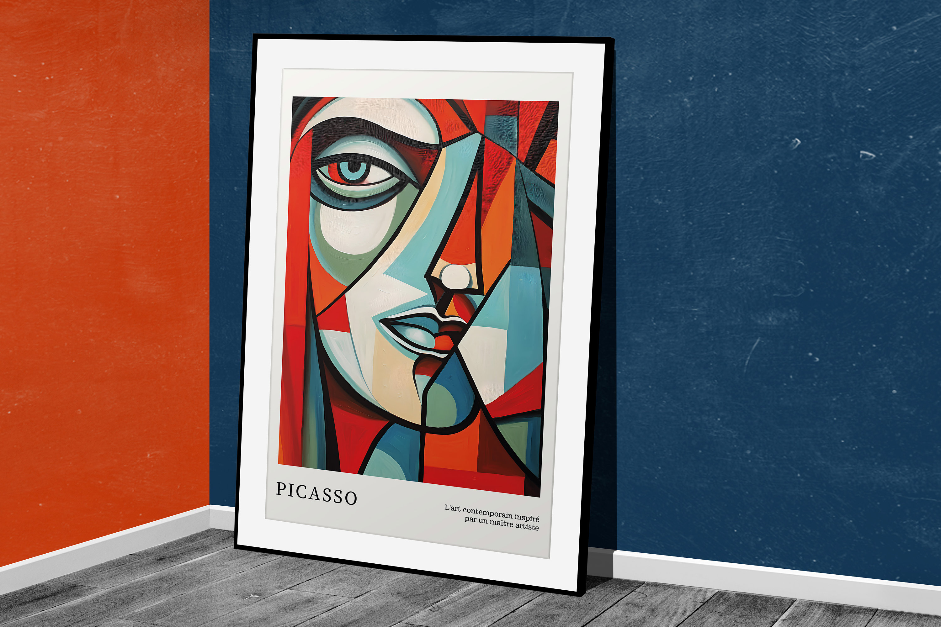 Wunderschone Gesicht Abstrakt Picasso Gesicht Bild