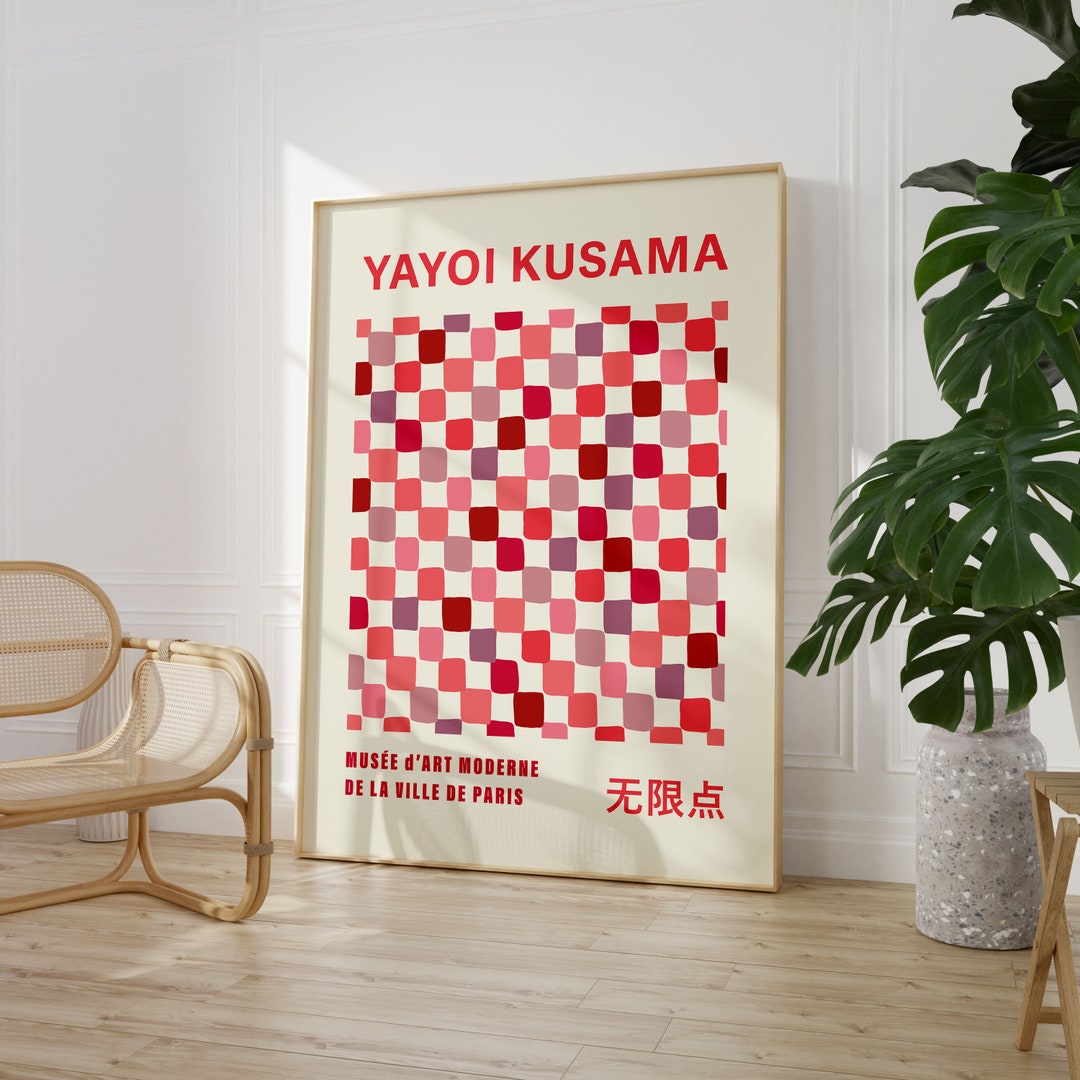 Yayoi Kusama Exhibition Poster, Gallery Wall Art, Kusama Print, Kusama ...