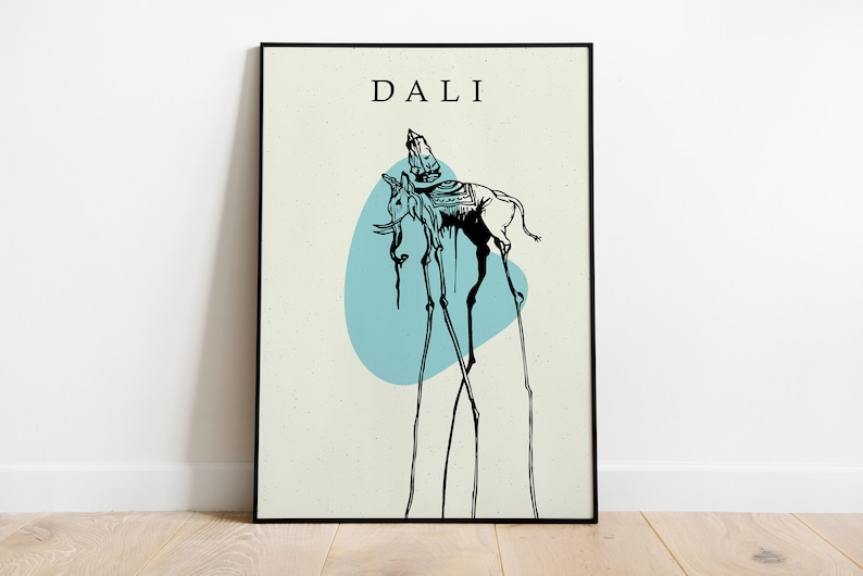 Salvador Dali Poster Red Elephant Poster Digital Download - Etsy