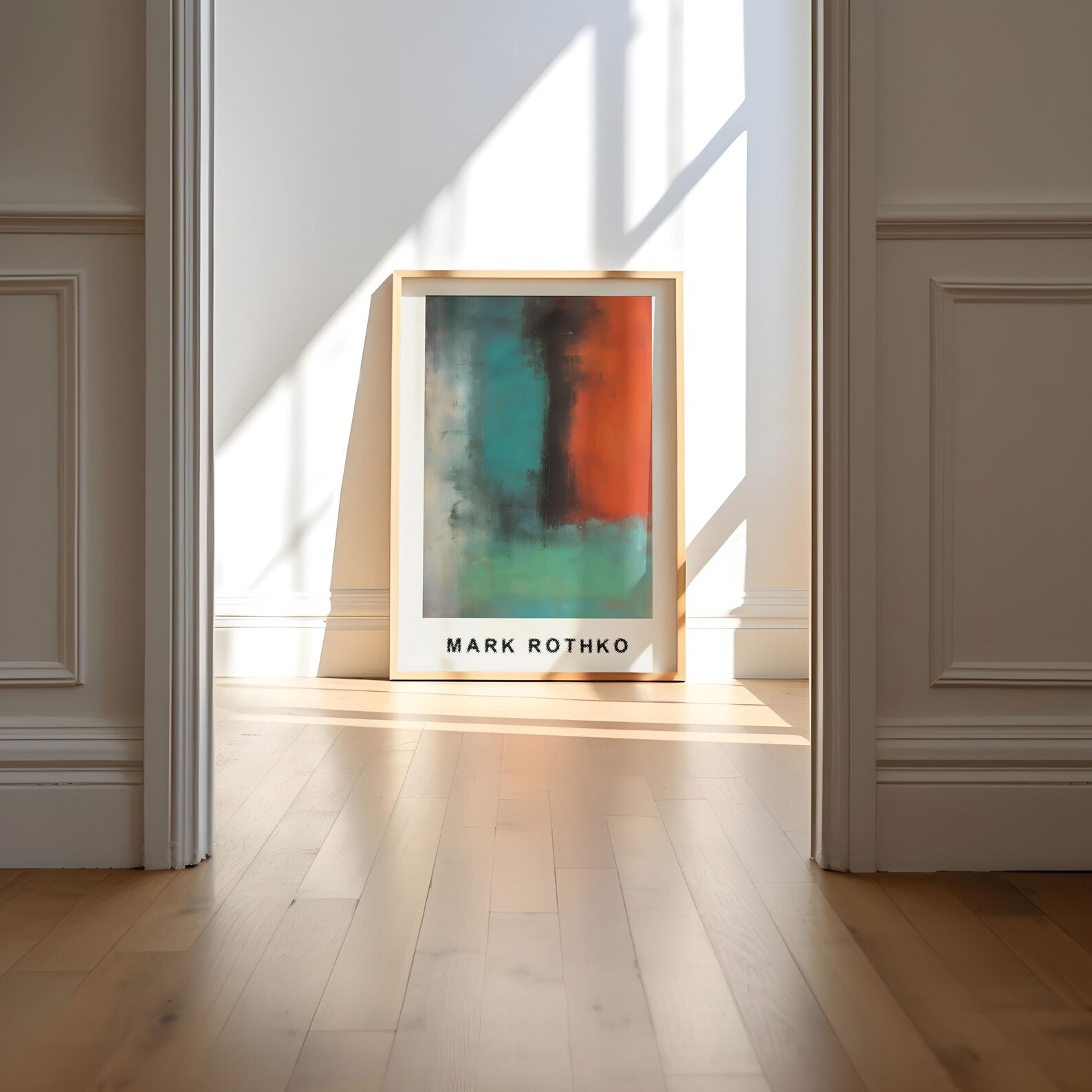 Mark Rothko Minimalist Abstract Poster, Modern Living Room Decor ...