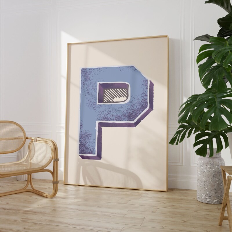 Letter P Print - Etsy