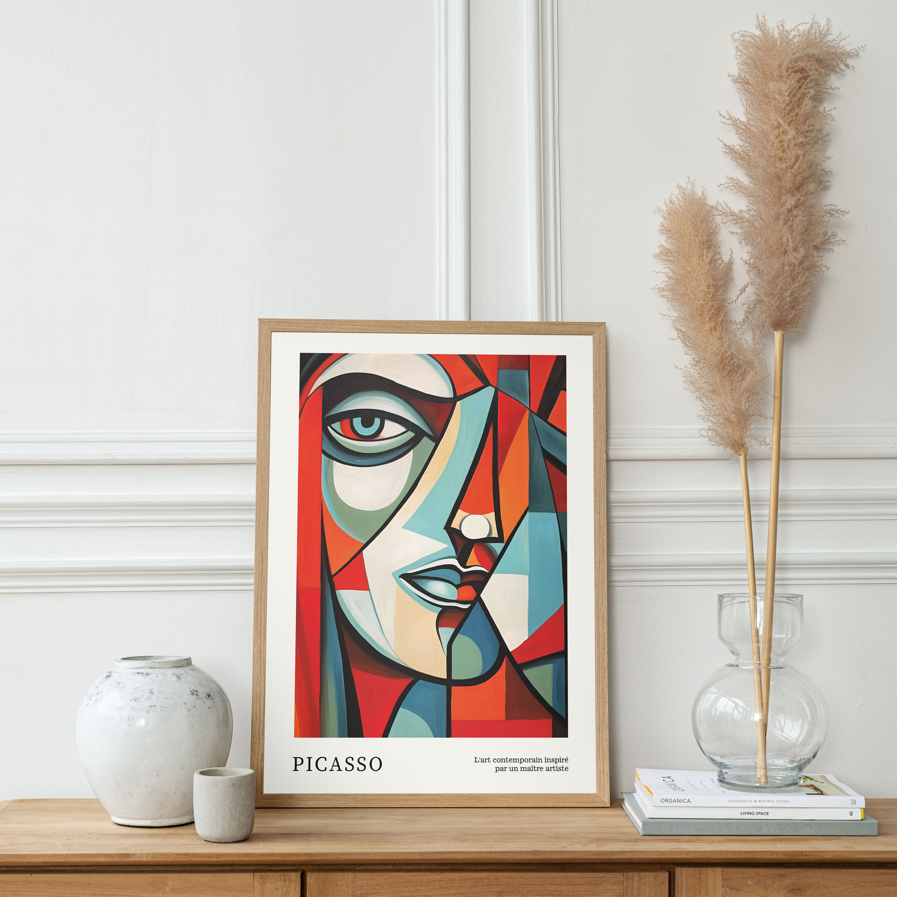 Wunderschone Gesicht Abstrakt Picasso Gesicht Bild