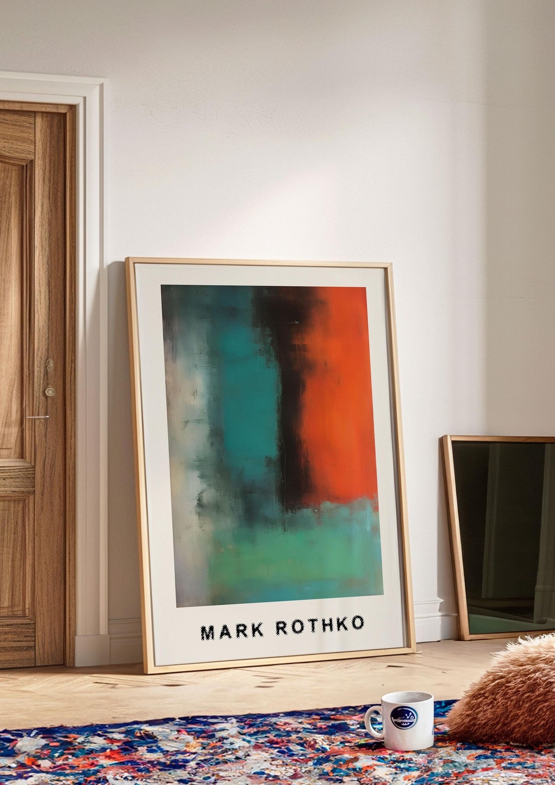 Mark Rothko Minimalist Abstract Poster, Modern Living Room Decor ...