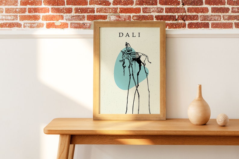 Salvador Dali Poster Red Elephant Poster Digital Download - Etsy