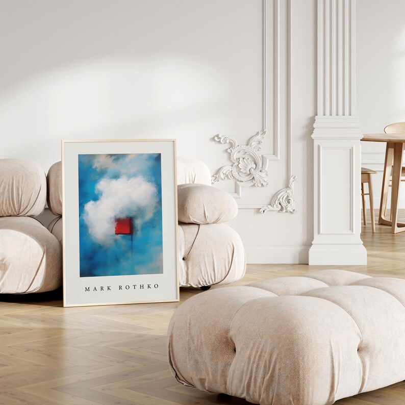 Mark Rothko Style Poster, Modern Living Room Decor, Abstract Art Print ...