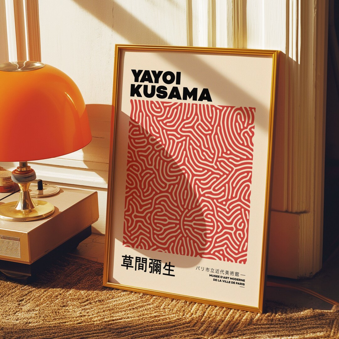 Yayoi Kusama Art Print, Yayoi Kusama Exhibition, Japanese Art, Kusama ...