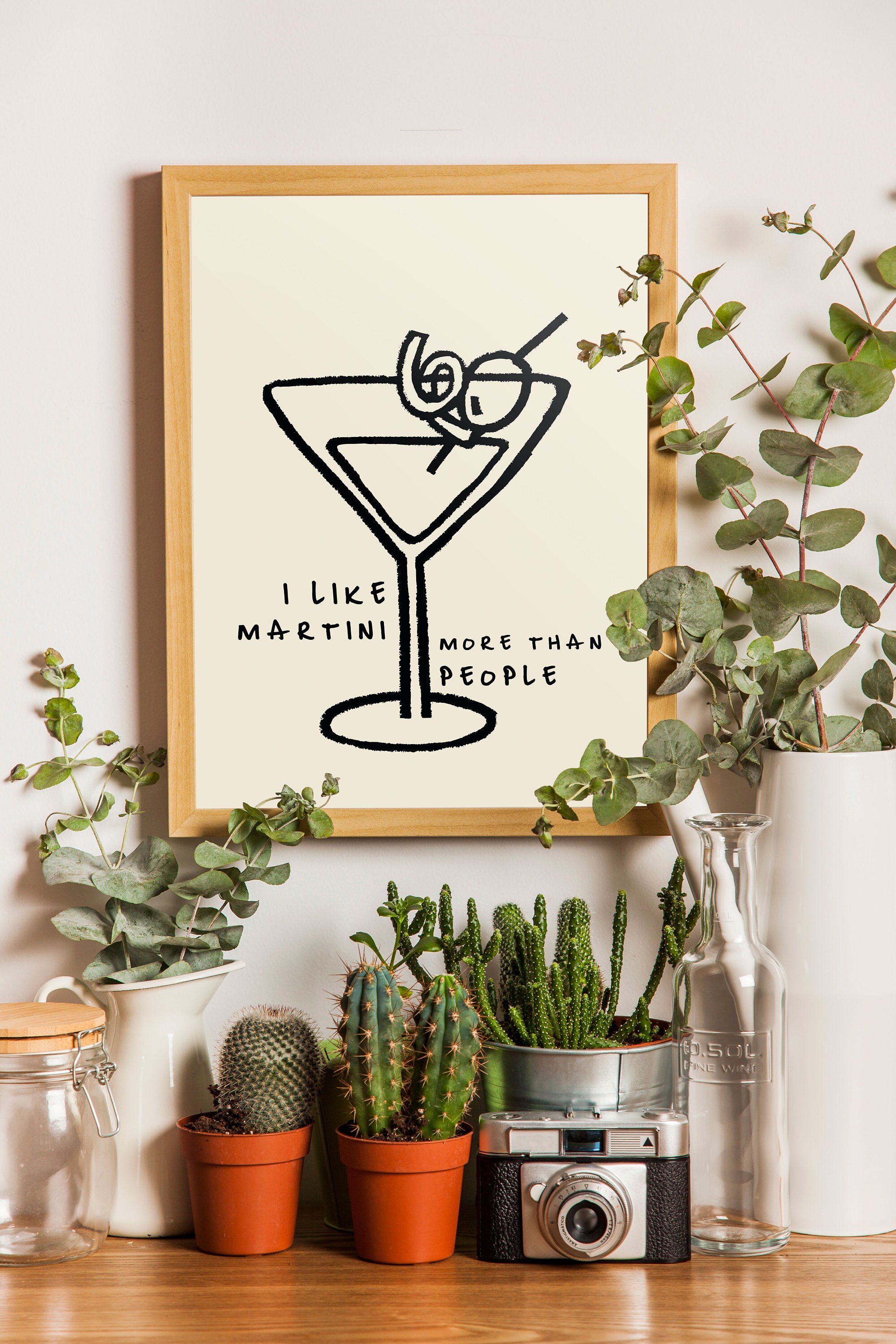 Humorvoller Spruch Martini Print Getränke Poster Bar - Etsy.de