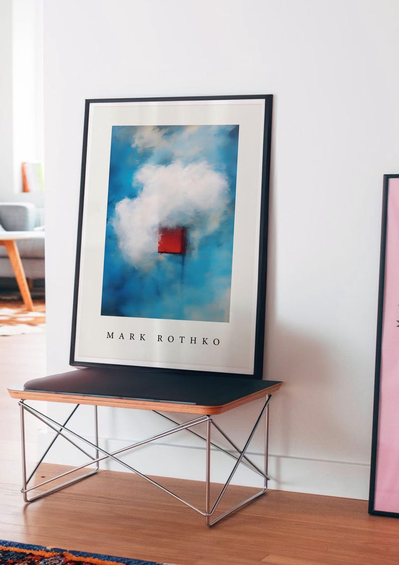Mark Rothko Style Poster, Modern Living Room Decor, Abstract Art Print ...