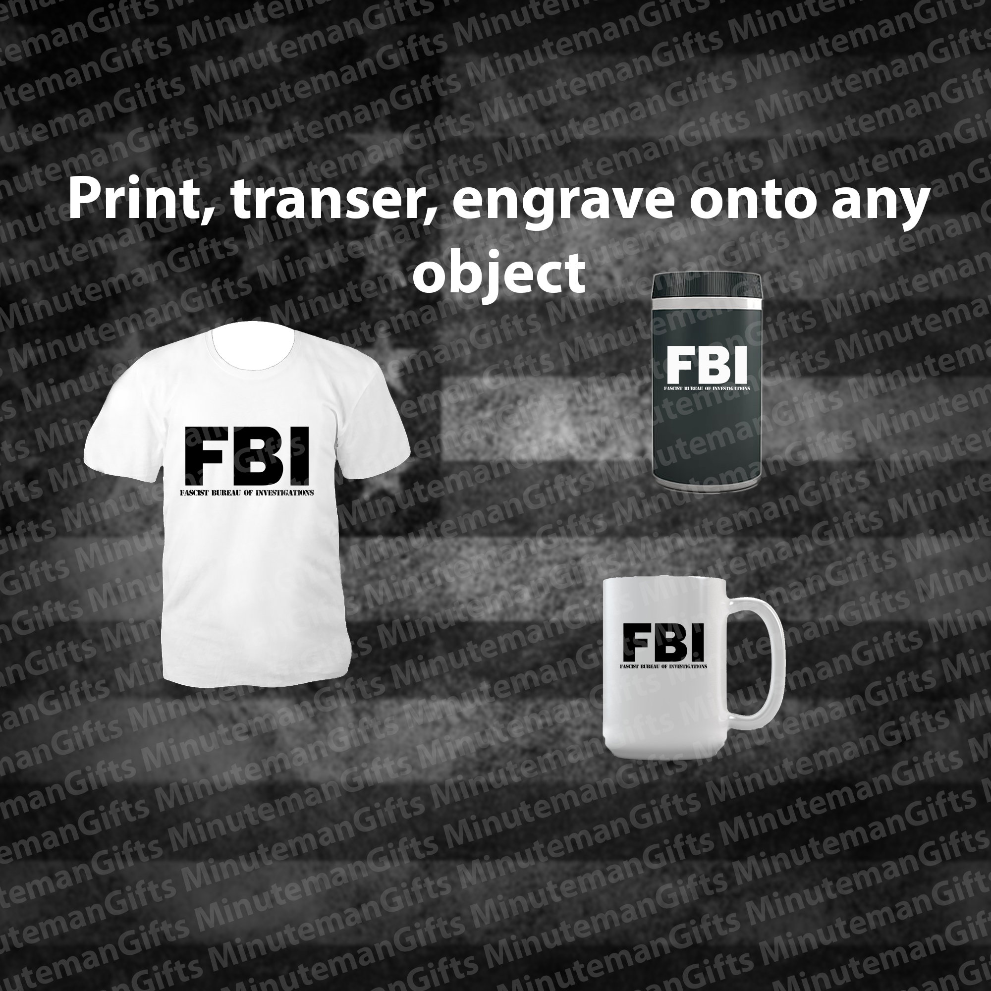 FBI Fascist Bureau Vector Image (svg, Png, Eps, Dxf, Jpeg) - Etsy