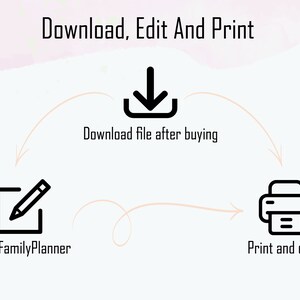 EDITABLE Weekly Family Planner | Printable Family Calendar Weekly ...