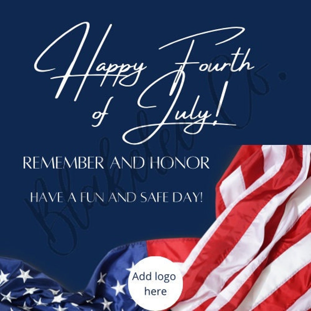 Happy 4th of July-facebook/instagram Social Posts [editable] - Etsy