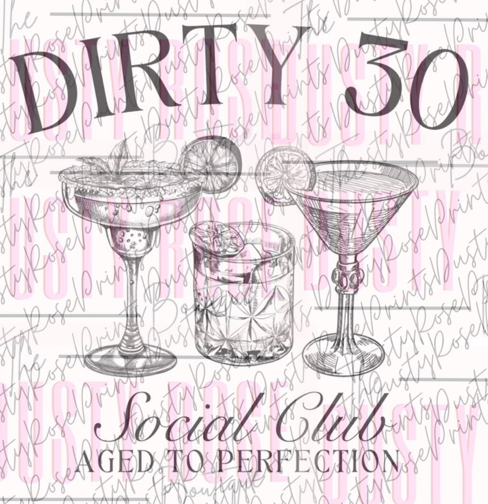 DIRTY 30 PNG WHITE - Etsy