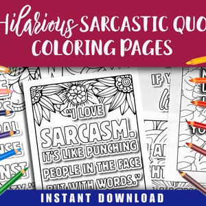 20 Hilarious Sarcastic Coloring Pages | Printable Adult Fun, Get 20 ...
