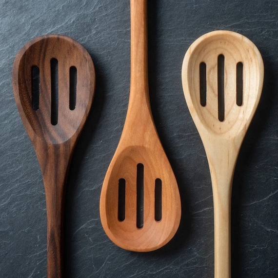 Handmade Wooden Cooking Utensils Set 3-piece Wood Kitchen - Etsy