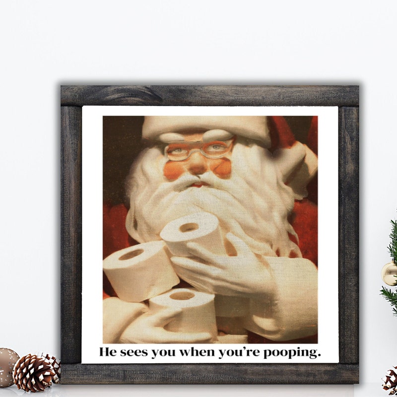 Pooping Santa - Etsy