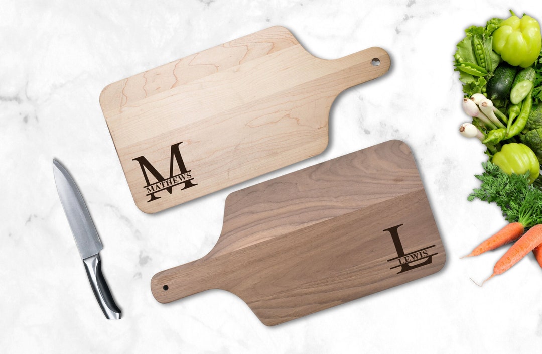 Custom Monogram Cutting Board, Personalized Name Cutting Board, Last ...