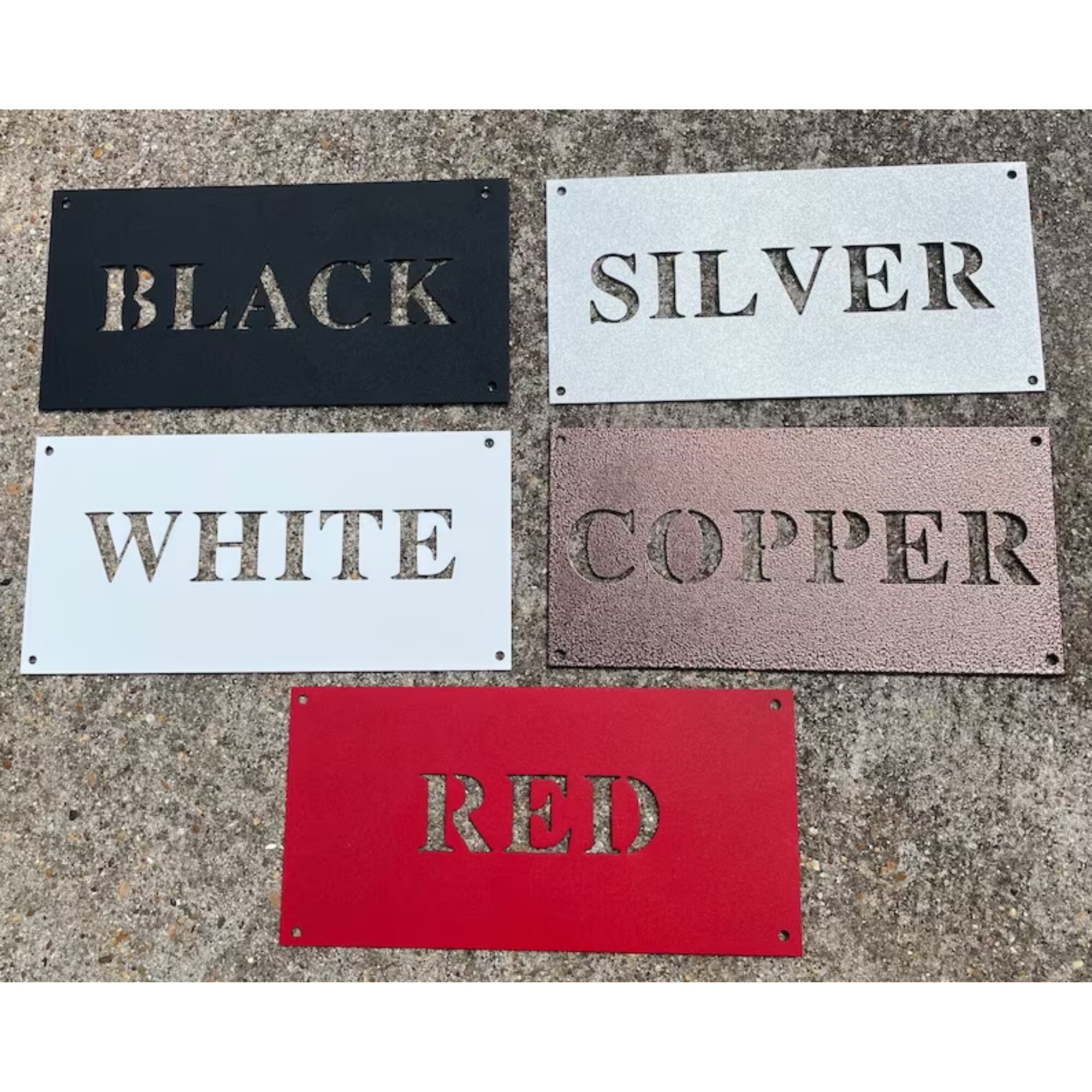 Custom Split Monogram Name Sign, Last Name Sign, Personalized Metal ...