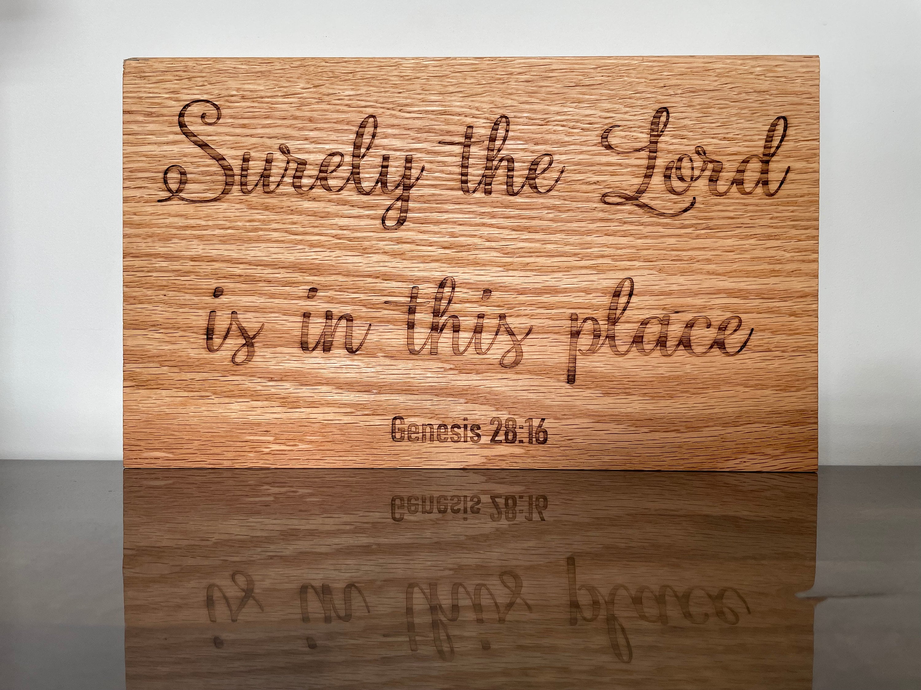 Farmhouse Bible Verse Sign surely the Lord is in This Place Rustic ...