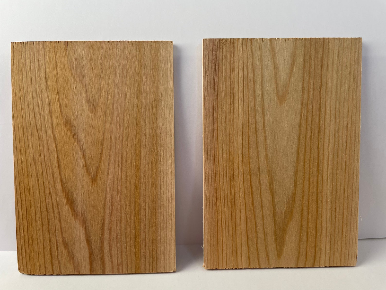 Natural Wood Cedarwood Planks Plaques - Set of 4 Modelling Crafting ...