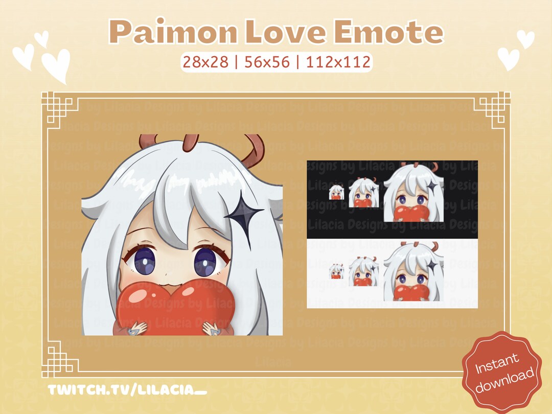 Genshin Impact Emote Paimon Mignon, Kawaii, Chibi Emote pour YouTube ...