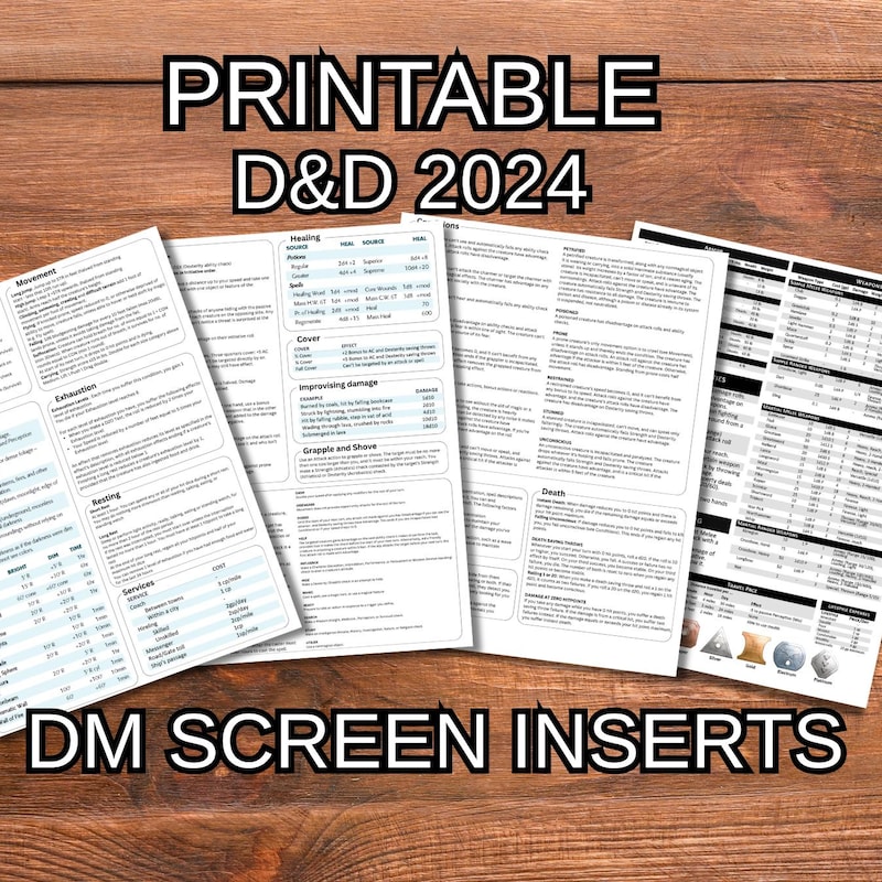 Dungeon master screen with screen insert - Etsy.de