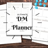 Dnd Planner, Dnd Printable, Dnd Tracker, DM Planner, DM Notebook, D and ...