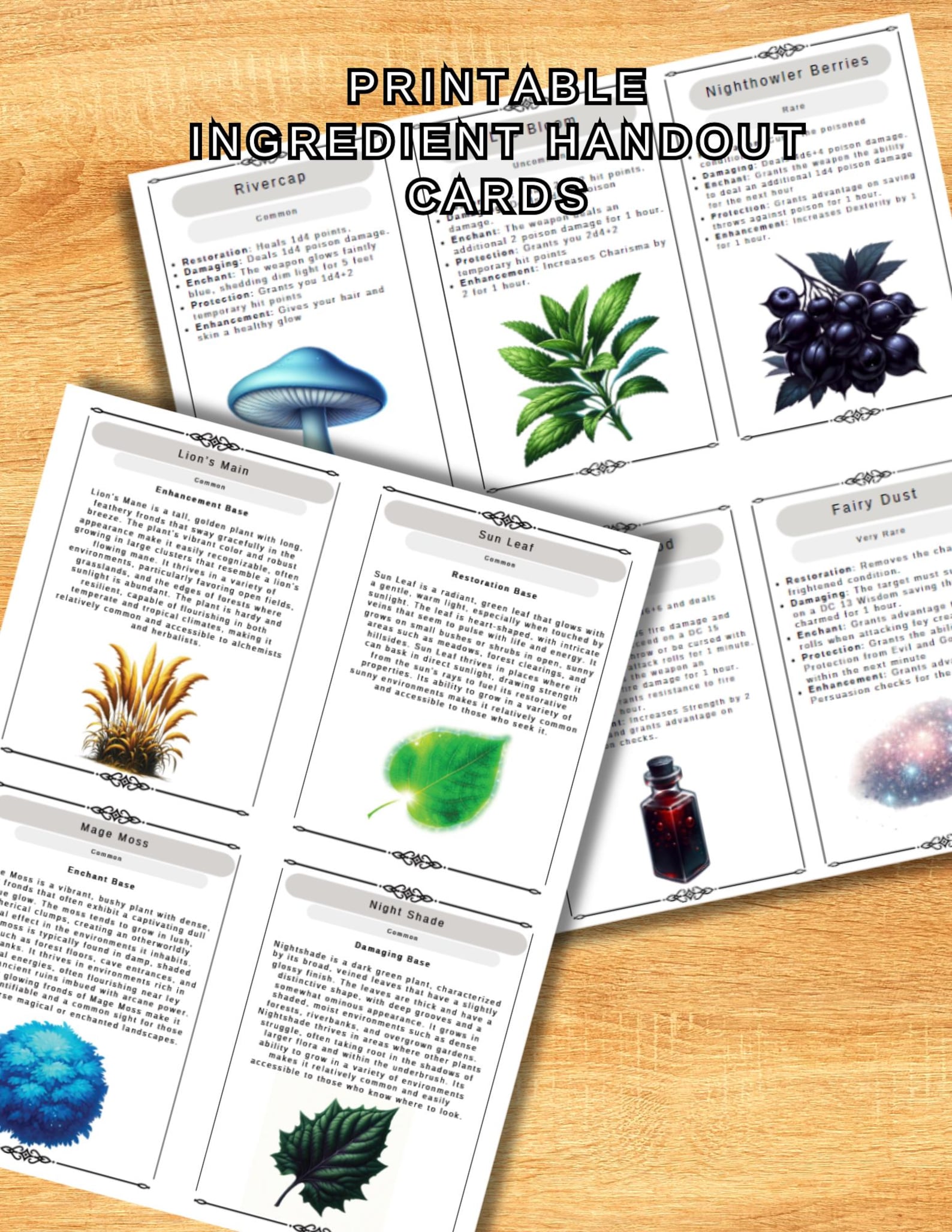 Comprehensive Alchemy System for DND 5e - PDF Guide & Printable ...