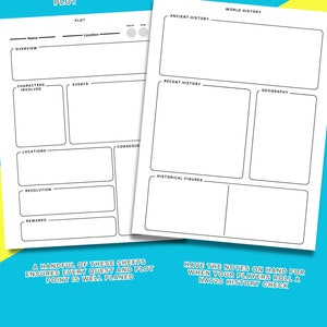 RPG Worldbuilding Bundle - 12 Unique Templates - Dungeons and Dragons ...