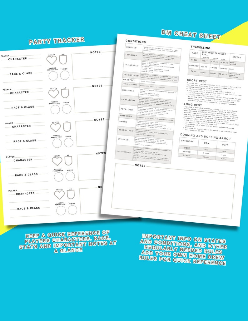 Ultimate DM Bundle - 10 Unique Templates - Dungeons and Dragons GM ...