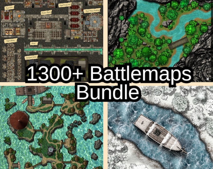 1500 Wide-view Battle Maps & Backgrounds, 16:9 Maps, Bundle of Role ...