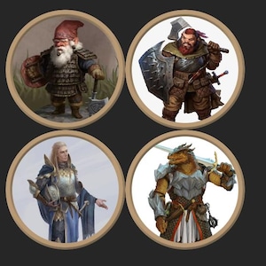 Dnd Tokens: 200+ Printable Civilized Races (PNG) - Etsy