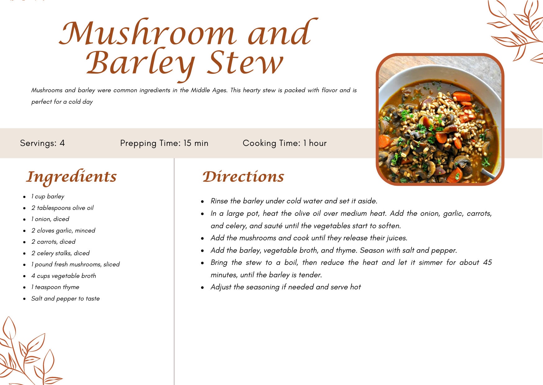 D&d-inspired Medieval Recipes - Digital PDF Recipe Cards/cook Book - Etsy