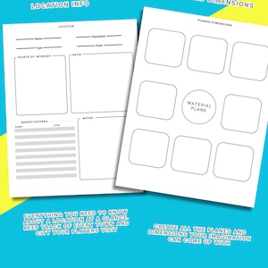 RPG Worldbuilding Bundle - 12 Unique Templates - Dungeons and Dragons ...