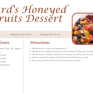 D&d-inspired Medieval Recipes - Digital PDF Recipe Cards/cook Book - Etsy