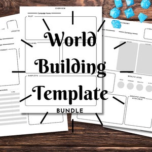 RPG Worldbuilding Bundle - 12 Unique Templates - Dungeons and Dragons ...