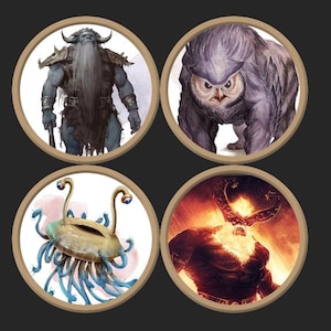 Dnd Creature Tokens: 500+ Printable Monster & NPC Tokens (roll20) - Etsy
