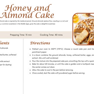 D&d-inspired Medieval Recipes - Digital PDF Recipe Cards/cook Book - Etsy