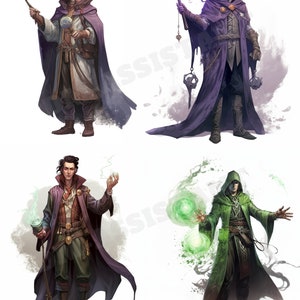 D&D Character Art: Fantasy RPG Class Illustrations (digital Download ...