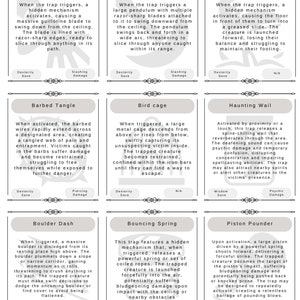 D&D Bundle: 50+ Premium Printable Trap Cards for Dungeons and Dragons ...
