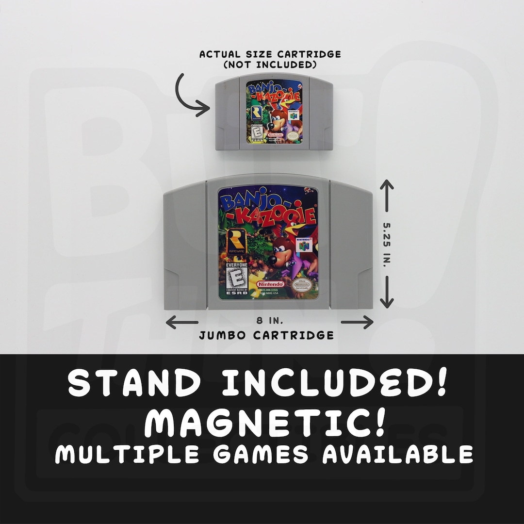 Jumbo - N64 - Nintendo 64 Cartridge With Stand & Magnetic (multiple ...