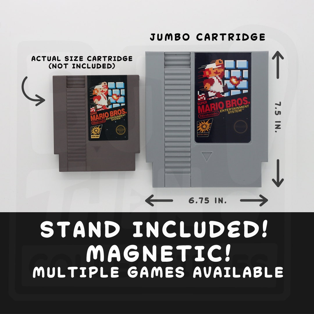 Jumbo - NES Cartridge With Stand & Magnetic (multiple Styles) - 3 Ways ...