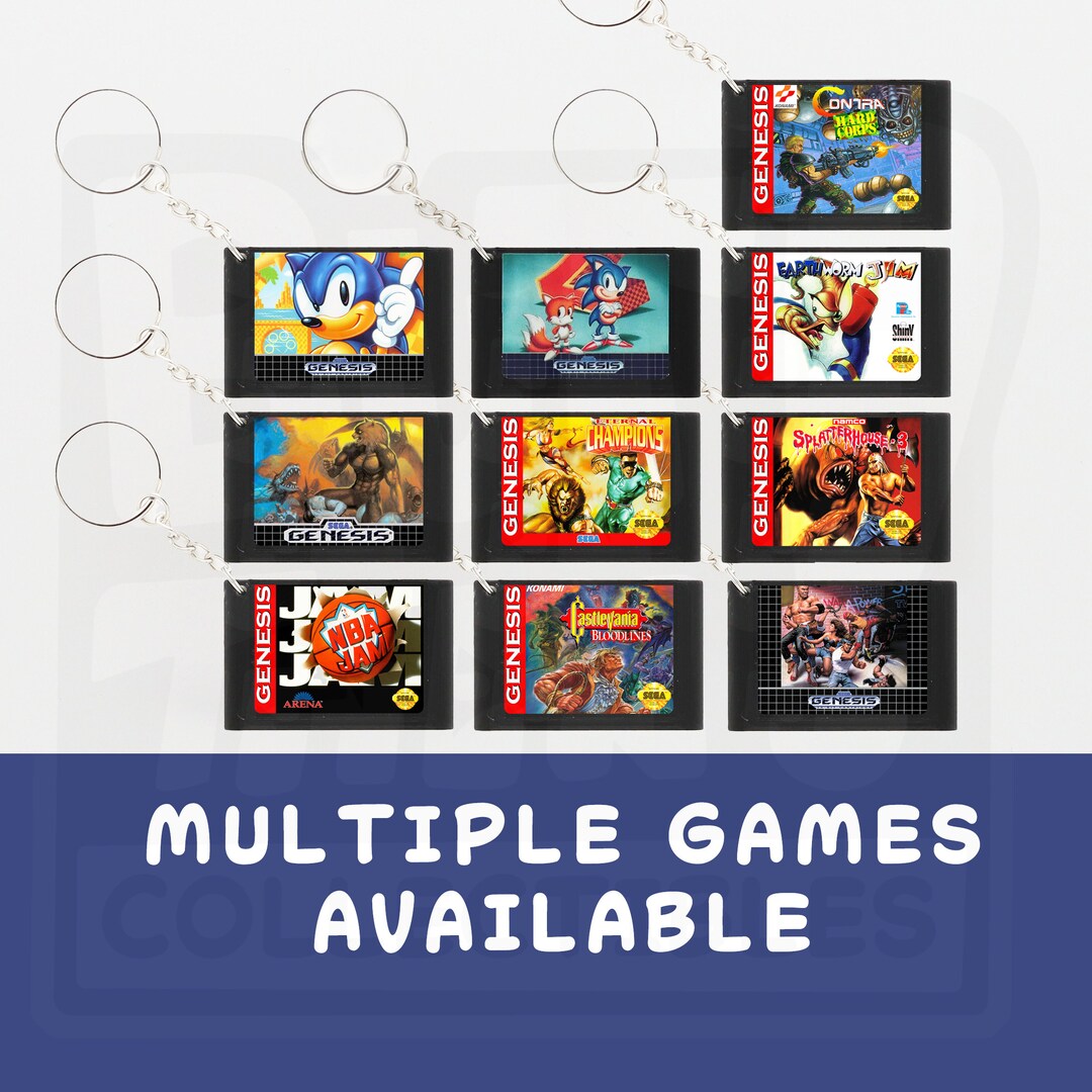Keychain - Genesis - Sega Genesis Keychain Cartridge (multiple Styles ...
