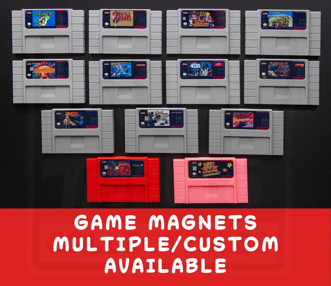 Magnet - SNES - Super Nintendo Entertainment System Cartridge (multiple ...